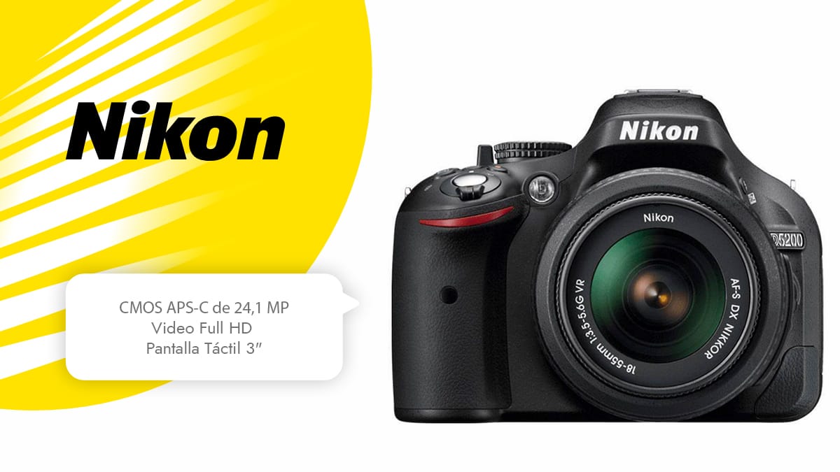 CÁMARA NIKON D5200 DSLR, KIT + LENTES OPCIONALES + ACCESORIOS - TIENDA ...