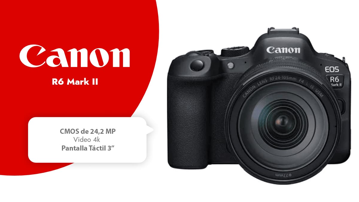 CANON EOS R6 Mark II, FULL FRAME, MIRRORLESS, VIDEO 4K - TIENDA ESTILO