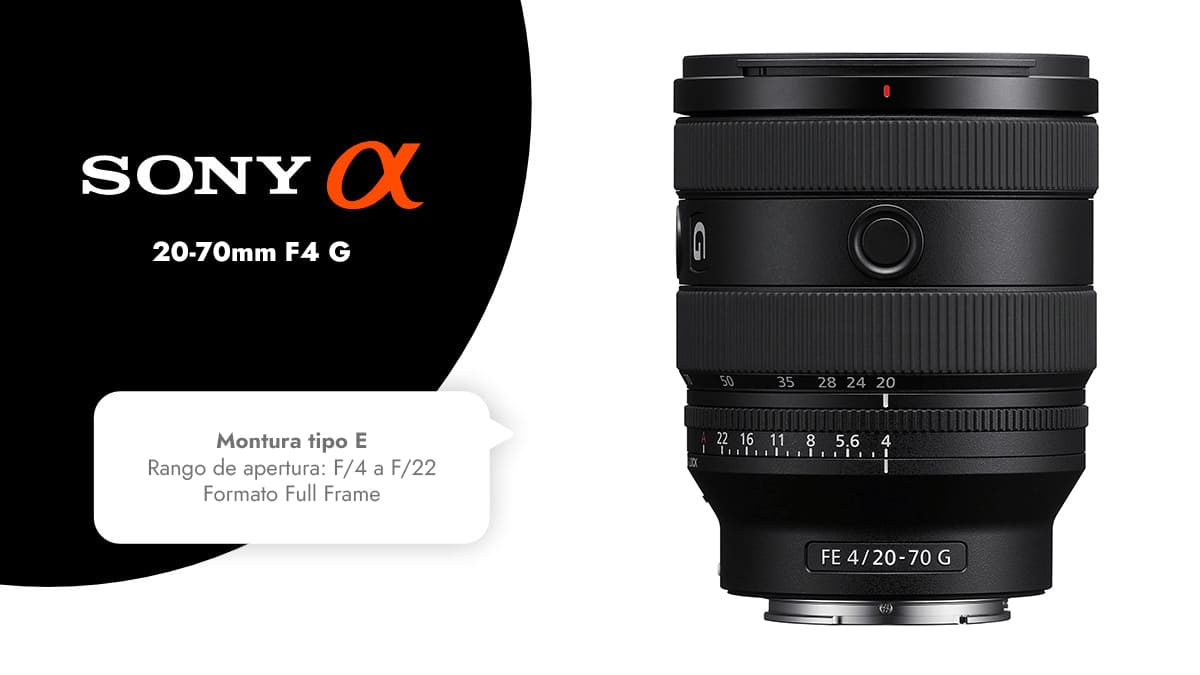 LENTE SONY FE 20-70mm F4 G NUEVA GENERACIÓN MARCO COMPLETO G SEL20 70G ...